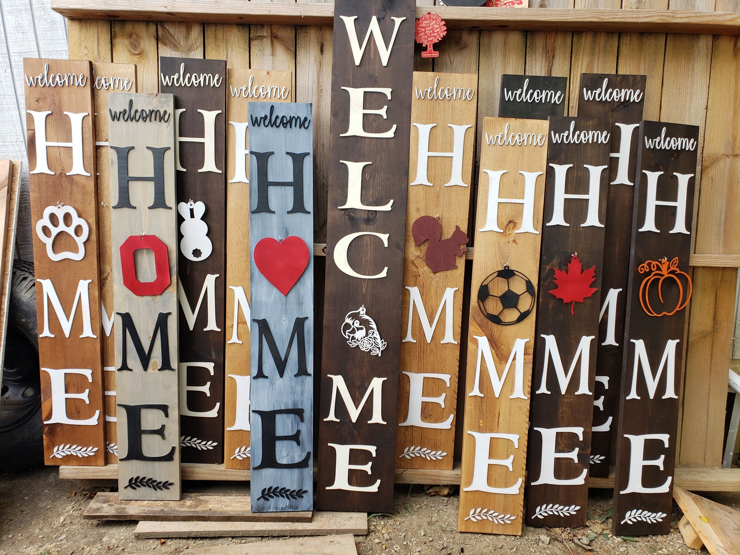 Homemade Welcome Home Signs